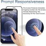 Buy TECHSHIELD Ultra Slim Black Tempered Glass Ultra Clear Screen ...