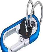 Buy Zep+ Hook Locking Silver Metal key ring Key chain for Bike Car Men ...