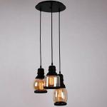 Buy Shri Girraj Ji Black 3- In- 1 Ceiling Hanging Pendent Light Online ...