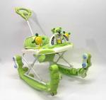 Buy Panda Green And White Adjustable Baby Rocker N Walker Musical With ...