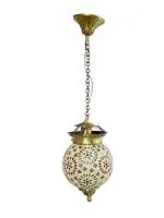 Buy Fos Lighting Gold Hanging Lights (Set Of 3) Online at Best Prices ...