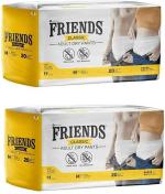 Buy Friends Classic Adult Diapers - 40 Pieces, M (Pack Of 2) Online at ...