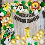 Buy GROOVY DUDZ 1st Birthday Decoration Items For Boys - Jungle Theme ...