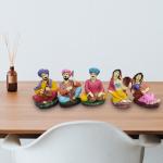 Gw Creations Multicolor Polyresin Decorative Showpiece - Sitar Musical ...