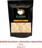 Buy Elaisha Gond Katira | Almond Gum | Badam Pisin Seed Dried Gum, 100 ...