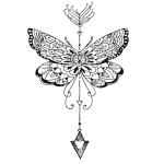 Buy Simply Inked BUTTERFLY ARROW Temporary Tattoo Designer Tattoo for ...