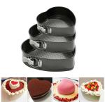 Buy Baker's Cutlery Random Aluminium Removable Heart Shape Teflon ...