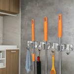 Buy Fourfox1 PCS Self Adhesive Stainless Steel 3 Racks with 4 Hooks ...