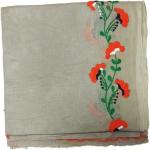 Buy Tutli Putli Women Grey Embroidered Pure Cotton Dupatta Online at ...