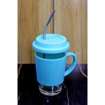 Buy Nirgun Empex Pack of 2 Milk Glass Mug for Shake Juice with Glass ...