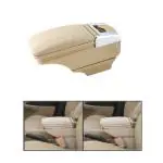 Buy AutoBizarre Universal Stylish Beige Armrest in Chrome Design with ...