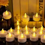 Buy Desidiya Floating Smokeless Water Tea Light Diya Candles For Diwali Gift And Festival ...