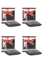 Buy CLEANADO Steelo Brite Sponge Scrubberr with Steel Mesh, Stainless ...
