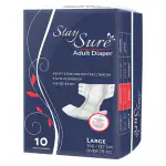Buy Stay Sure Premium Adult Diaper Large | Sticky Type | Disposable ...
