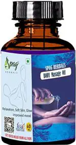 Buy Spag Herbals Body Massage Oil With Aswagandha For Glowing Skin And Stress Relief 60 ml (60Ml ...