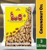 Buy OM+ Filtered Groundnut Oil Pouch 3 L ( Pack of 3) Online at Best ...