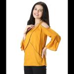 Buy PATHAK ENTERPRISES Trendy Fashionable Women Mustard Top Online at Best Prices in India ...