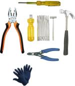 Buy inditrust High Quality Hand Tool Kit (Pack of 6) 1Pair Gloves 1 ...