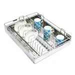 Buy RAB Kitchen Basket Stainless Steel Cup Saucer Basket Rack Tray for ...