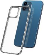 Buy Baseus Silver Silicon Mobile Back Cover for iPhone 12 Pro and ...