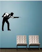 Buy Decor Villa Wall Sticker ( Playing Snooker ,Surface Covering Area ...