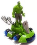 Buy MR HUB KART HERO Hulk cartoon car, battery operated toy with music ...