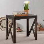 Buy Metalsmith Grey Wooden Side Table For Living Room, Bedroom, Kitchen ...