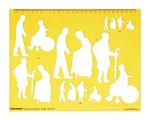 Buy Traceease Geriatric Human Position Template Stencils Designer’s ...