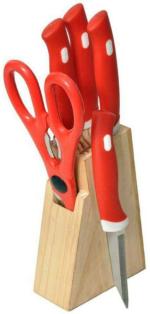 Buy ALKAR Kitchenware Red Stainless Steel Knife Set - Pack Of 5 Online ...