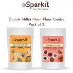Buy Sparkit Masti Mein Healthy Jowar and Ragi Millet Flour - Pack of 2 ...