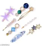 Buy R4A CREATIONS Korean Hair Clips Barrettes Pins for Women Geometric ...