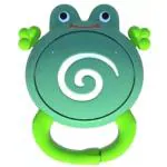Buy ZIP ZAAP Baby Rattle & Teether for Infants - Frog (Green) Rattle ...