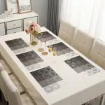 Buy HOKIPO PVC Washable Table Mats for Dining Table - 45x30 cm, Set of ...