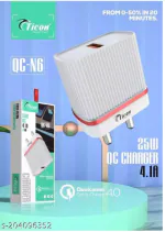 Buy E True TICON 25 W 4.2 A Mobile QC-N6 Type-C Charger with Detachable ...