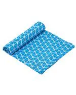 Buy THEONI Blue Organic Cotton Muslin Swaddle for Newborn Baby Aztec ...