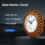 Buy Zulu Premium Heart Yellow Wall Clock 25cm Online at Best Prices in ...