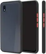 Buy Leyon Black Rubber, Fiber Back Cover For Samsung Galaxy M01 Core ...