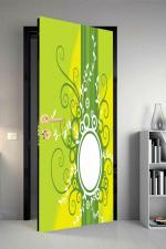 Buy Qth Floral Dor-4172 Design Door Sticker Online at Best Prices in ...