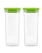 Buy Home Pro Green Plastic Unbreakable Storage Container 1500ml (Pack ...