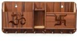 Buy CRAFTSCORNER Om Swastik Key holder for home / office / kitchen ...