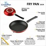Buy Non-Stick Tapper Frp Pan/Frying Omlette Pan by CrossPan 24CM,3 Coat ...