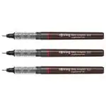 Buy Rotring 0.3mm Line Thickness Tikky Graphic Fineliner Black Pigment Liner | 3 Pieces ...