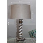 Buy ZARA WOODEN HANDICRAFTS Rustic Table Living Room Bedside Desk Lamps ...