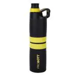 Buy Probott Yellow and Black Stainless Steel Sports Water Bottle 620 ml ...