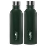 Buy AQUENCH STEP set of 2 Stainless Steel Colored Fridge Water Bottle ...