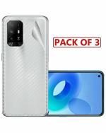 Buy GADGETRONICS (Pack of 3) Oppo A95 (5G) Carbon Fiber Skin Scratch ...