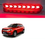 Buy Feelitson Red Car Arrow Rear/Back Bumper Led Reflector Drl Brake ...