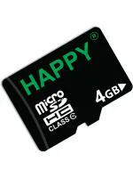Buy Happy Memories 4GB Black MicroSD Card Class 10 15 Mbps Memory Card ...