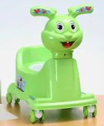 Buy Goyal's Rabbit Style Baby Potty Seat Cum Rider with Wheel and ...