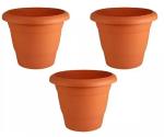 Buy KAP 6 Inch Red Plastic Gamla/Planter/Plant Pot for Indoor and ...